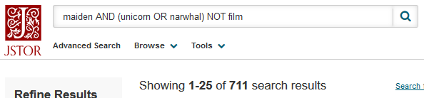 Searching: Boolean Operators – JSTOR Support